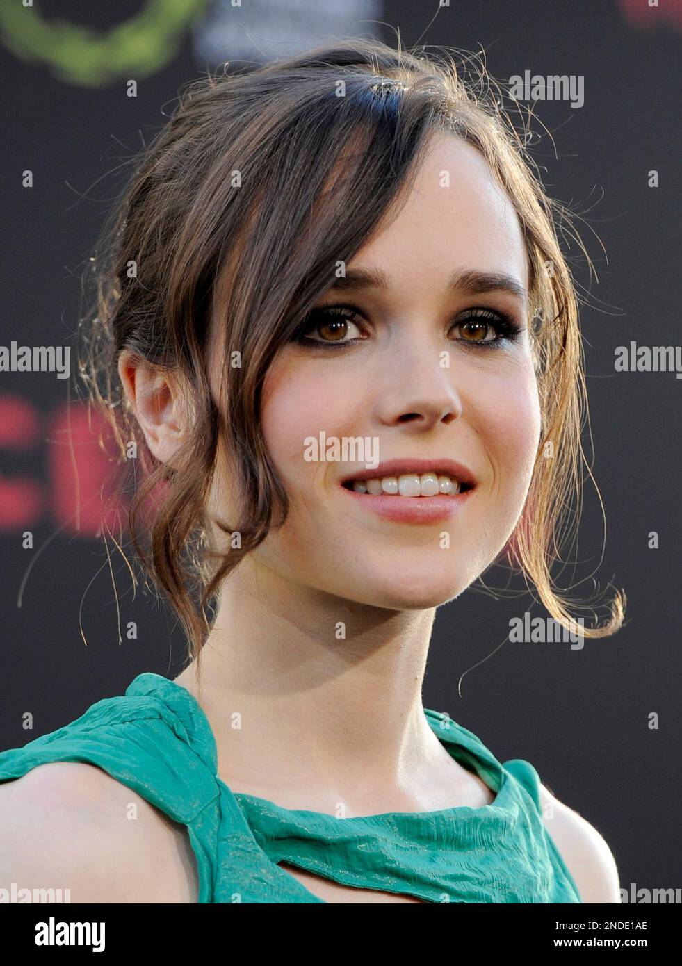 Ellen Page poses at the premiere of the film "Inception" in Los Angeles ...