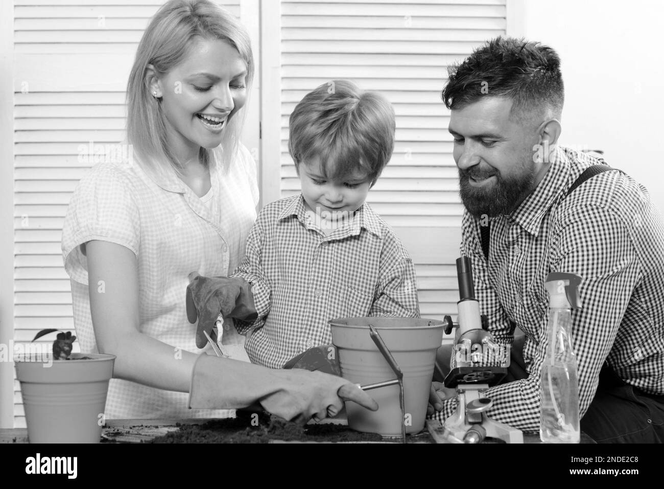 Happy family. Teamwork and family togetherness concept. Environment ...