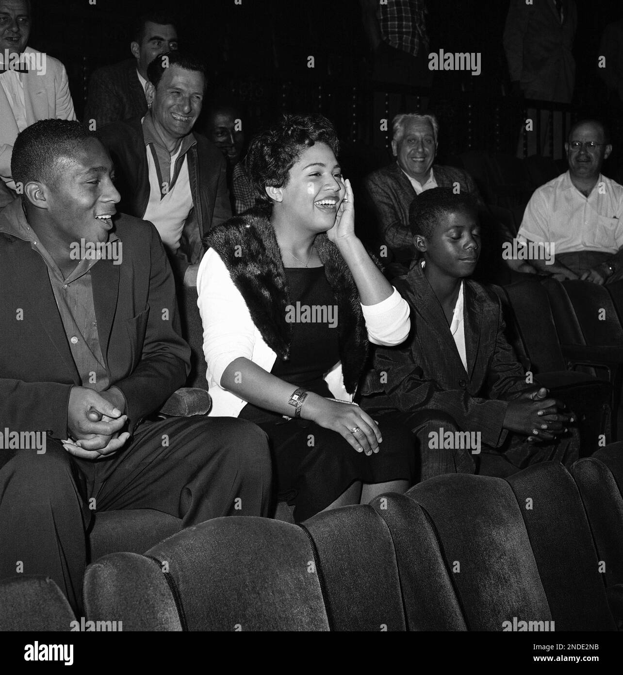 Mrs. Sandra Patterson, who watched the heavyweight title fight at a ...