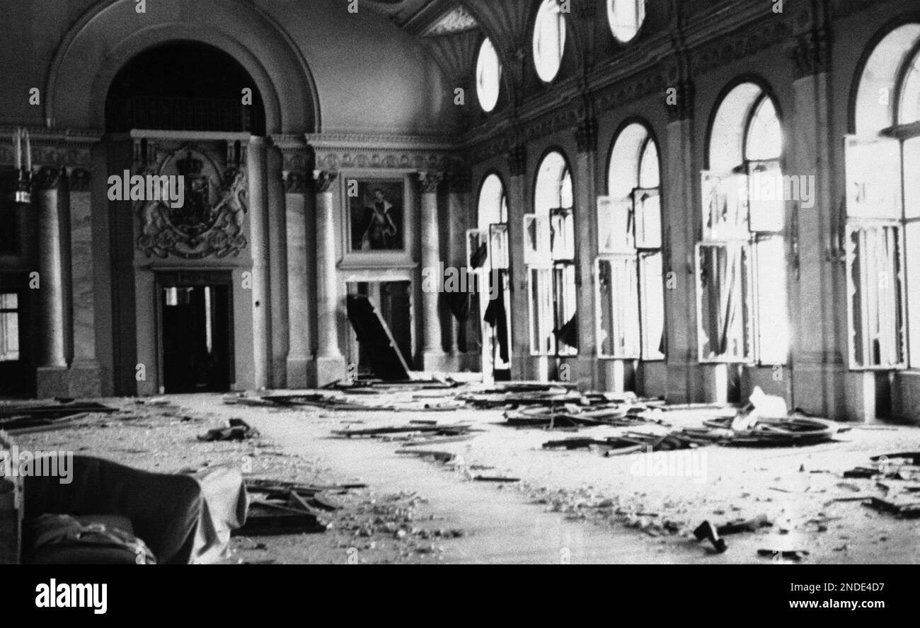 The remains of the hall outside the Throne room in the Royal Palace at ...