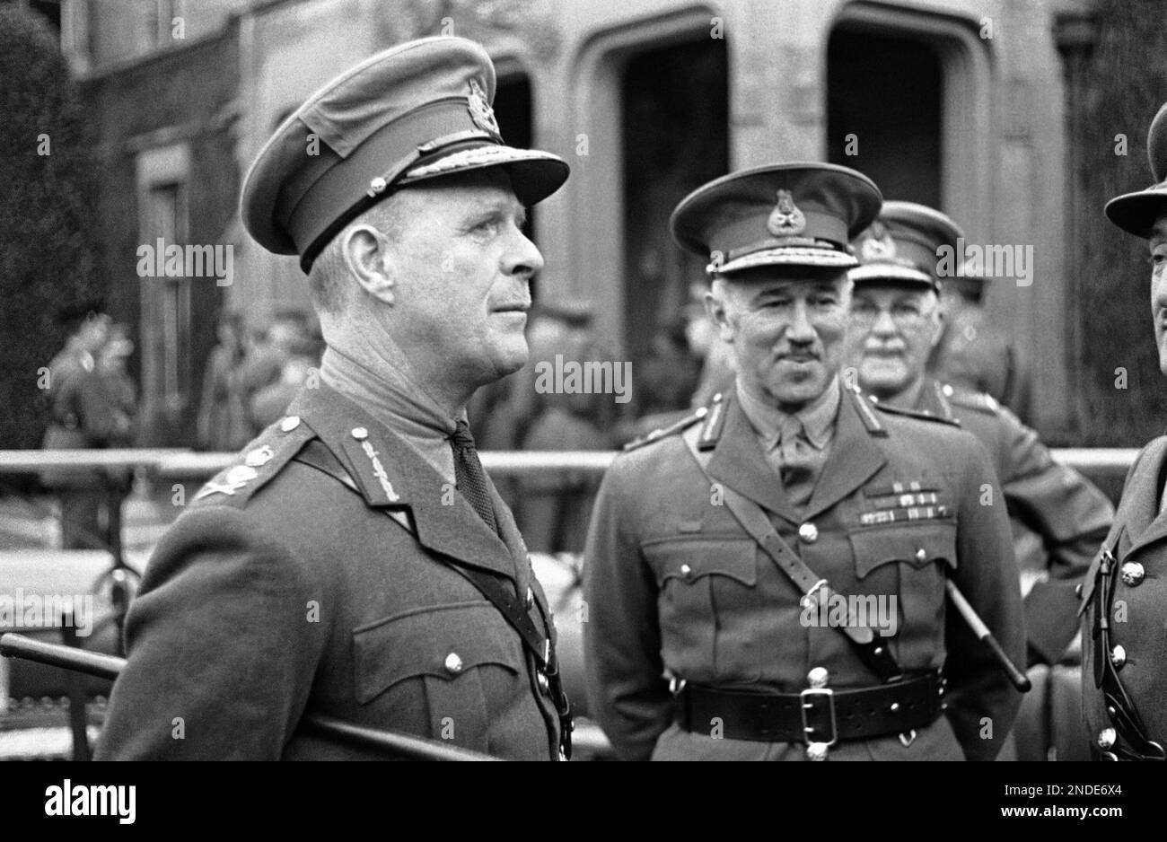 John Vereker, 6th Viscount Gort, left with General Liddell at Staff ...