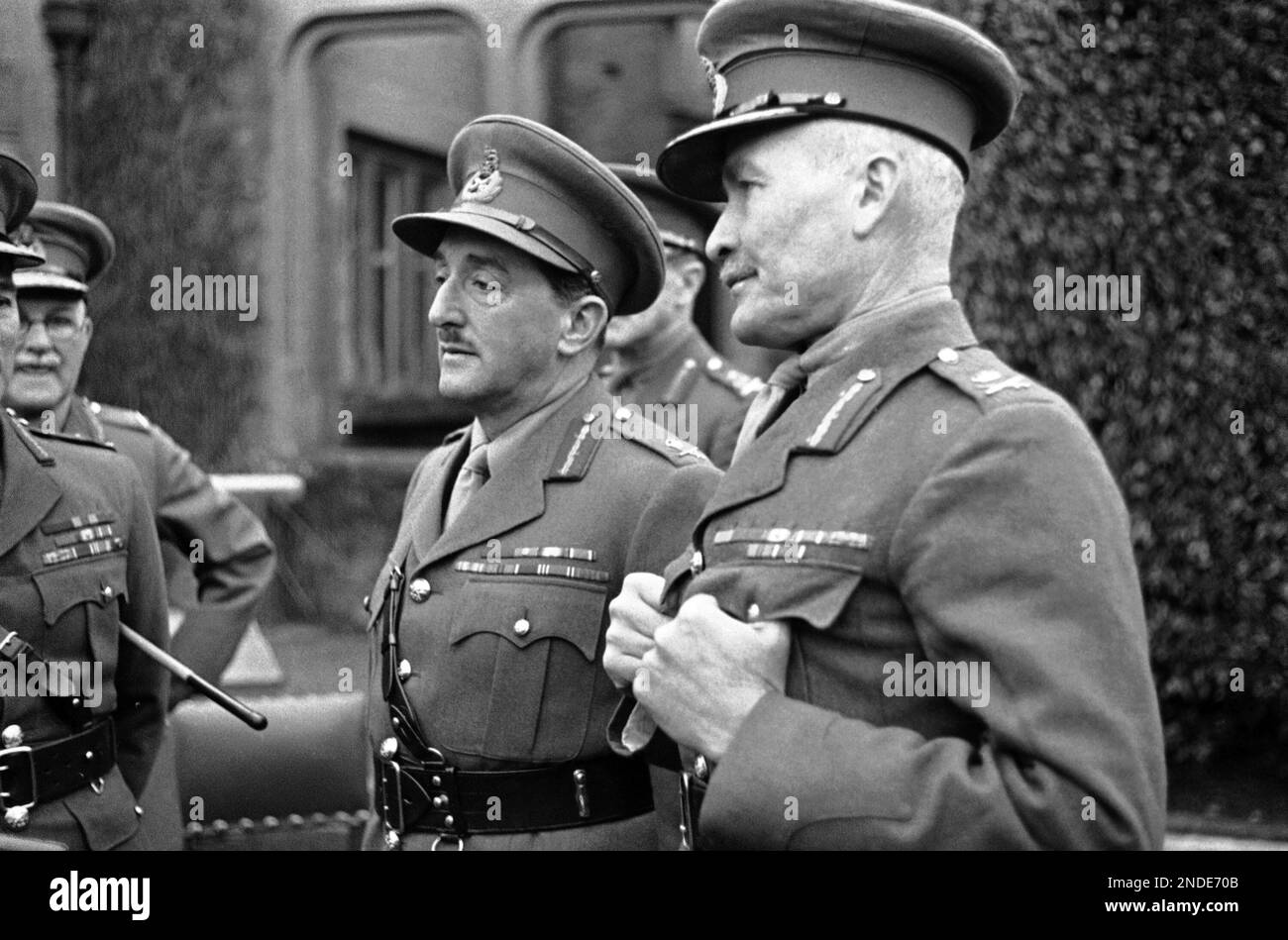 Alan Francis Brooke, General Brooke, left, with General Ronald Forbes ...