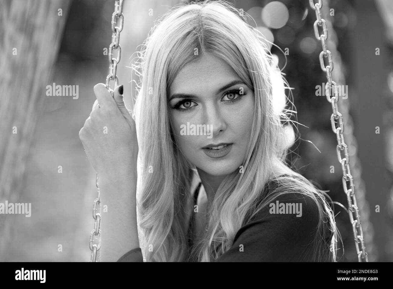Spring Romantic Casual Woman Portrait Beautiful Thoughtful Pensive