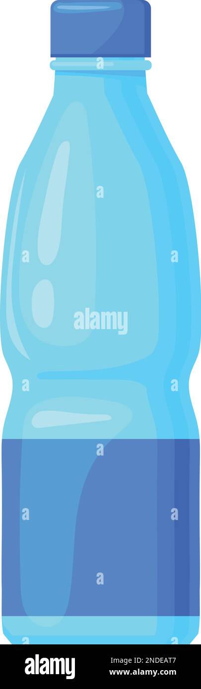 Mineral water bottle. Cartoon plastic container icon isolated on white ...