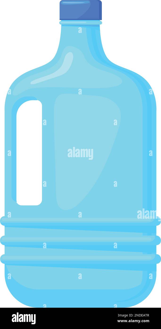 Water container cartoon icon. Big plastic bottleZ isolated on white ...