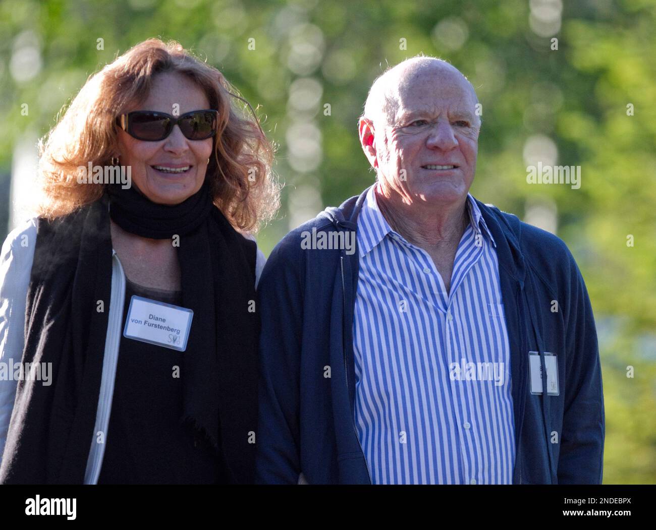 Barry Diller of IAC and wife Diane von Furstenberg at the annual Allen ...
