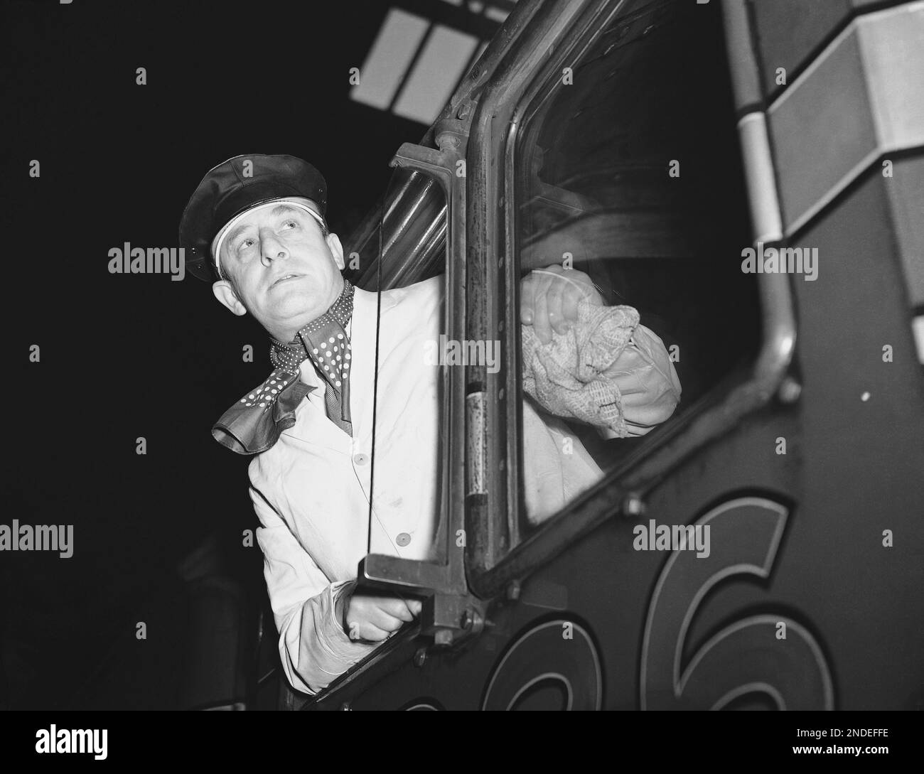 The British Minister of Transport, Leslie Burgin, as he rode on the ...