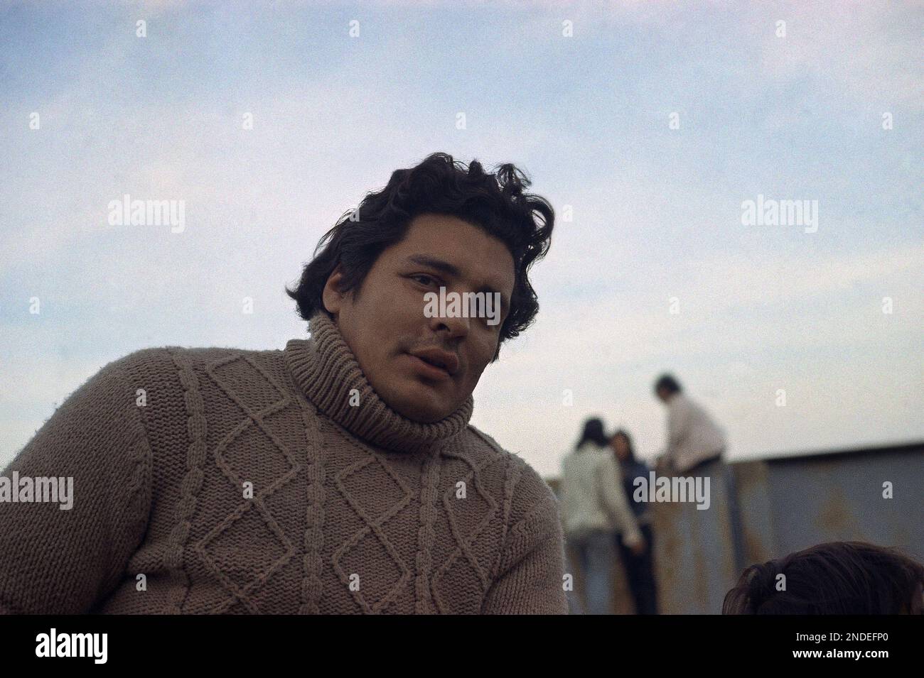 Richard Oakes, one of the Indian leaders in Alcatraz Nov. 17, 1970. (AP ...