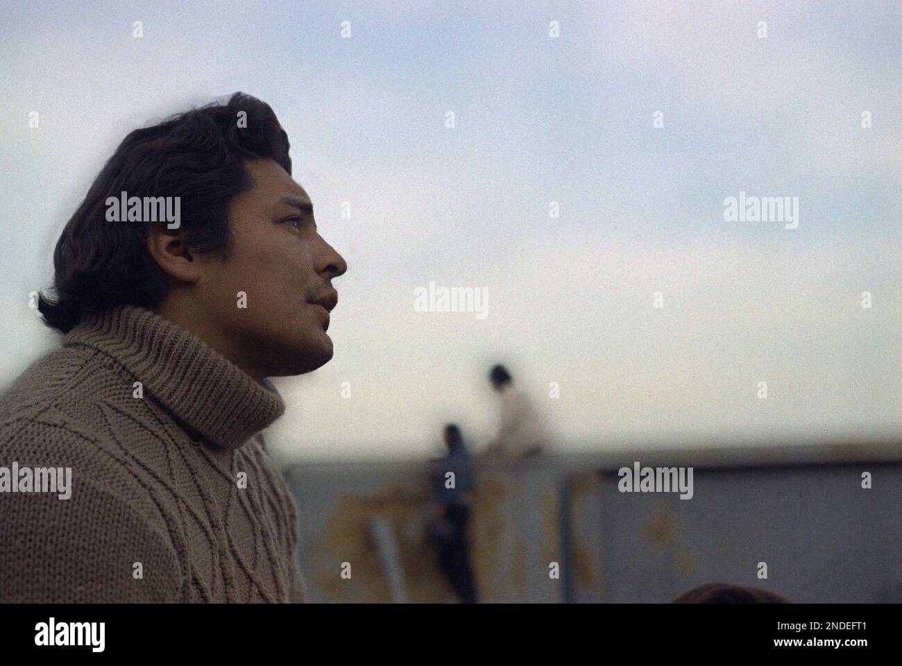 Richard Oakes, one of the Indian leaders in Alcatraz Nov. 17, 1970. (AP ...