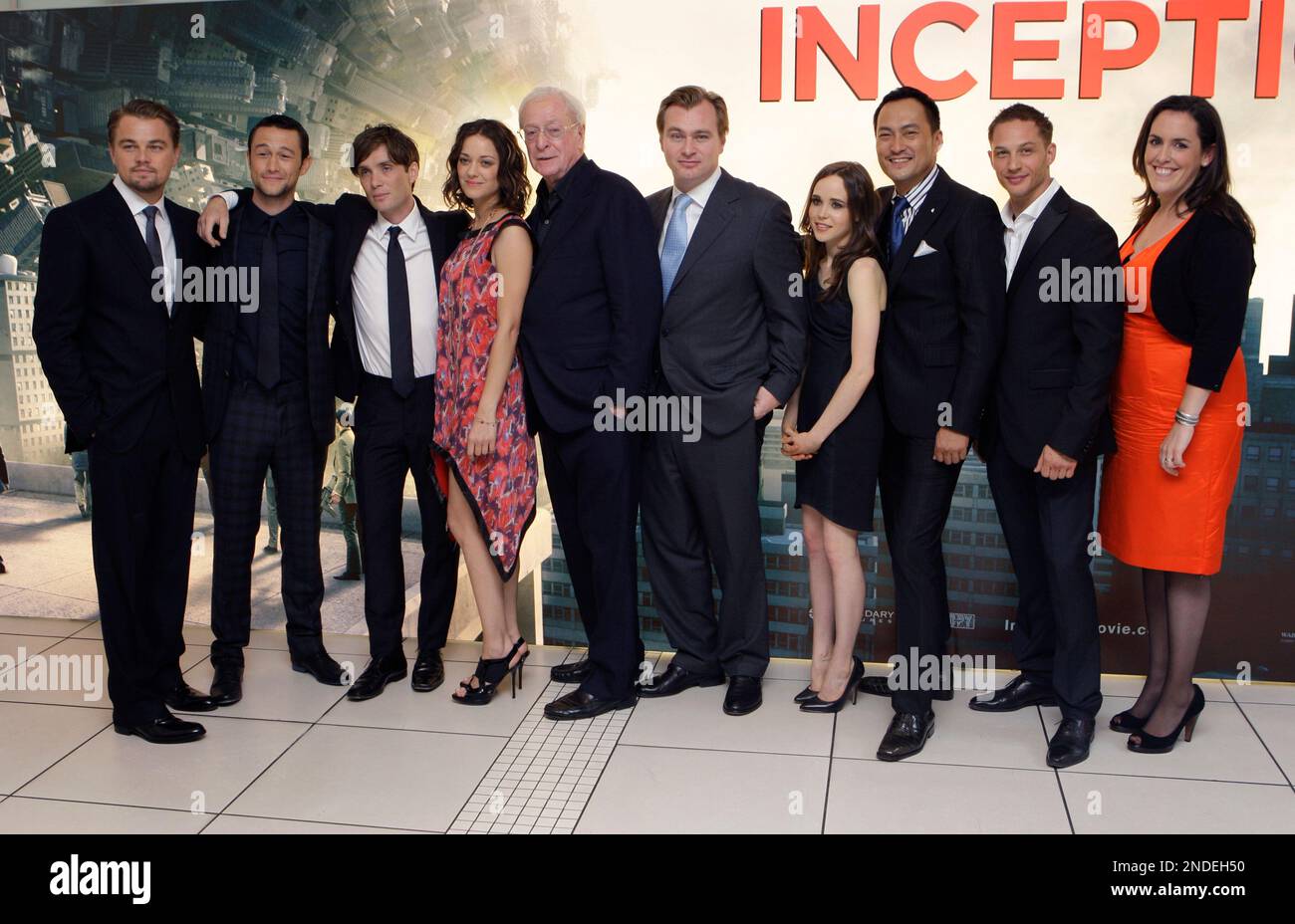 U.S actors Leonardo DiCaprio, Joseph Gordon-Levitt, British actor ...