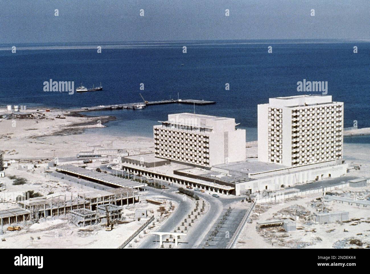 The Gulf Hotel in Qatar in 1979. (AP Photo Stock Photo - Alamy