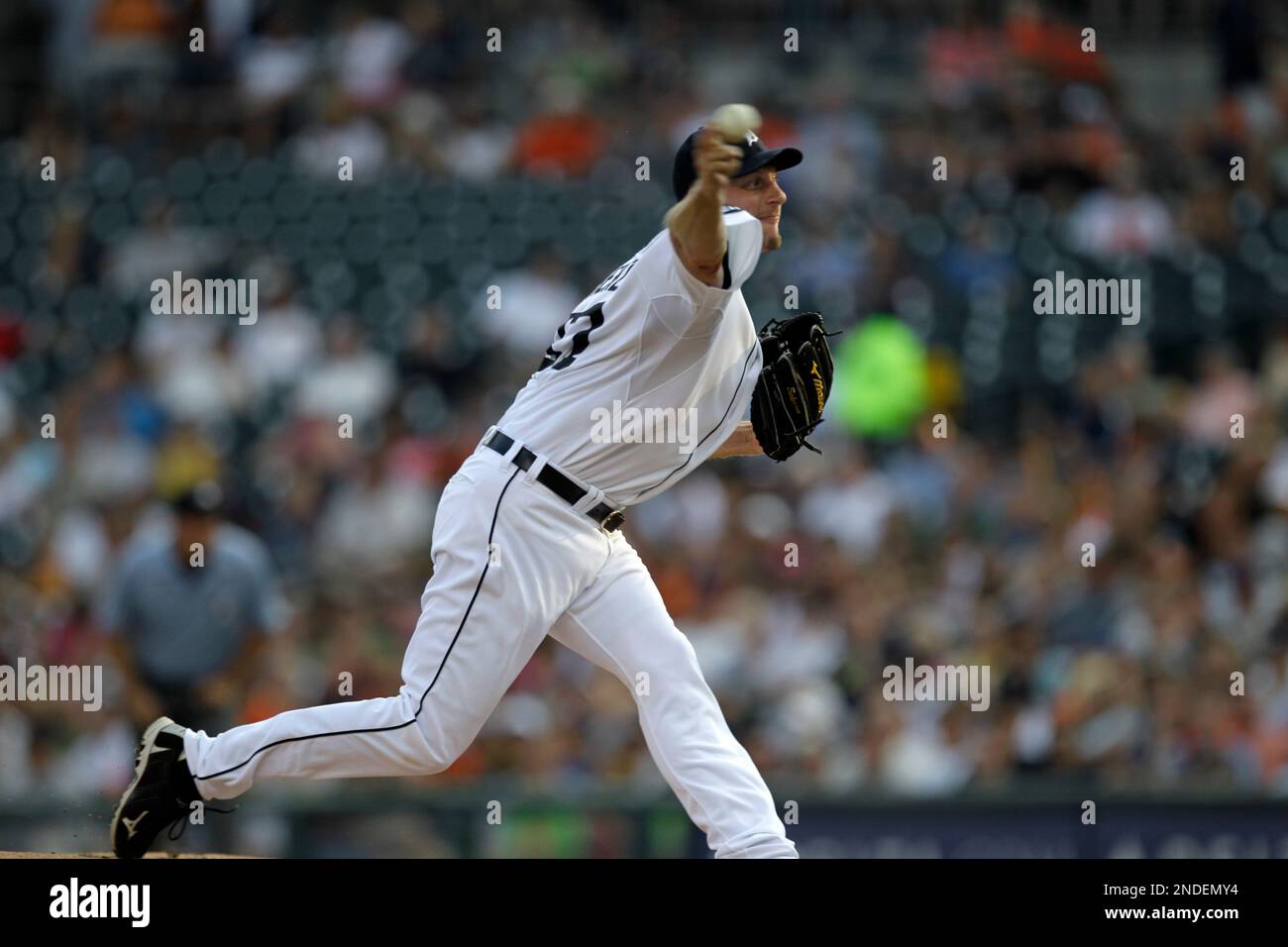 Detroit Tigers Pitcher Max Scherzer Throws Against The Baltimore