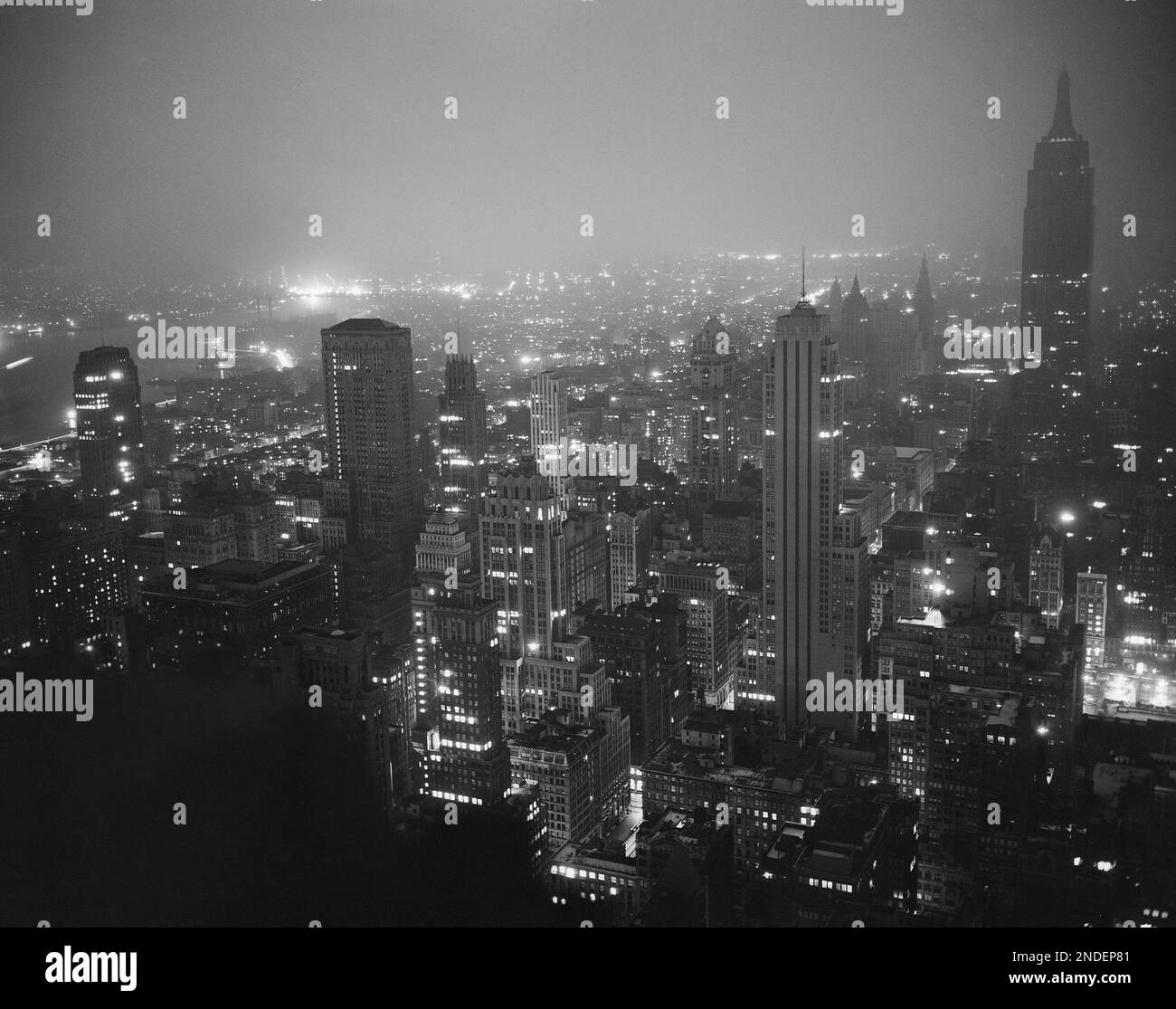 A view looking towards Brooklyn before the blackout as seen from the ...