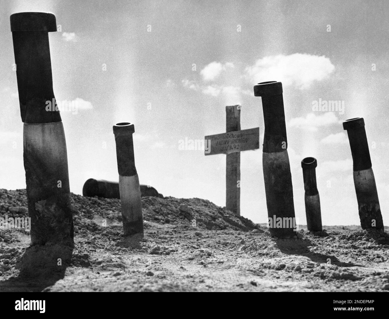 Five incendiary bombs, jettisoned from a German raider, harmlessly ...