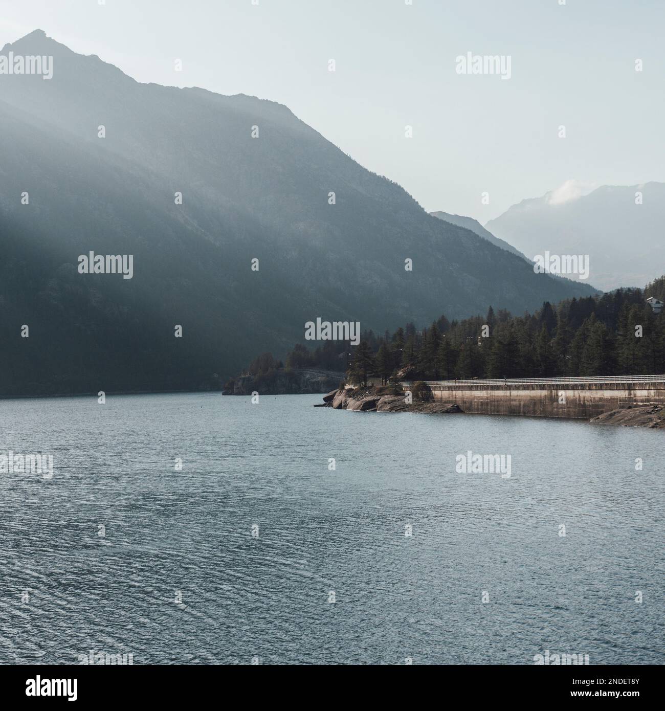 Dam with lake Stock Photo - Alamy