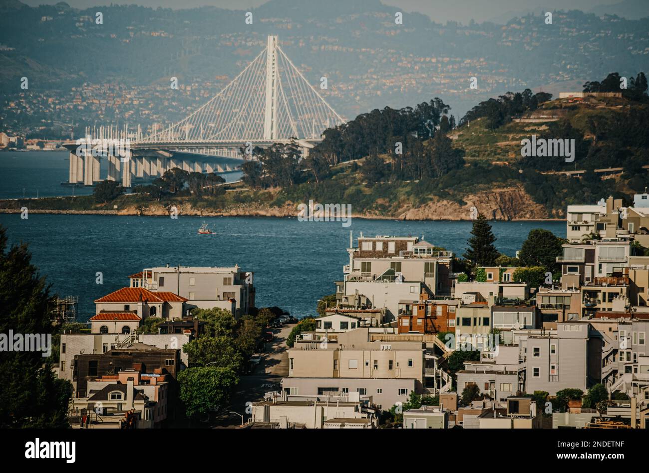 An aerial view of the beautiful San Francisco Bay Area Stock Photo - Alamy
