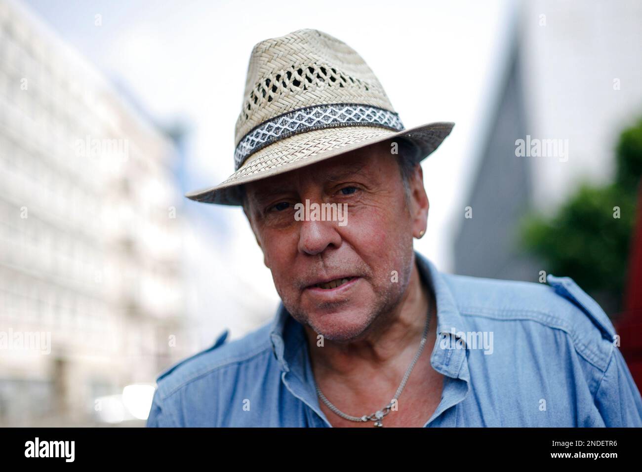 In this picture taken July 1, 2010, shows German artist Gunter Demnig ...