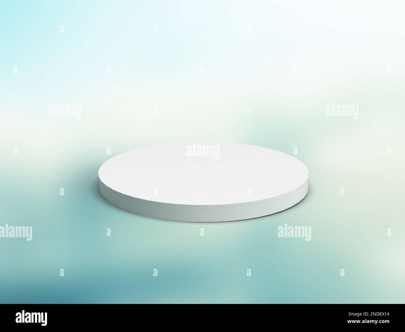 white product display stand for white background advertising Stock ...