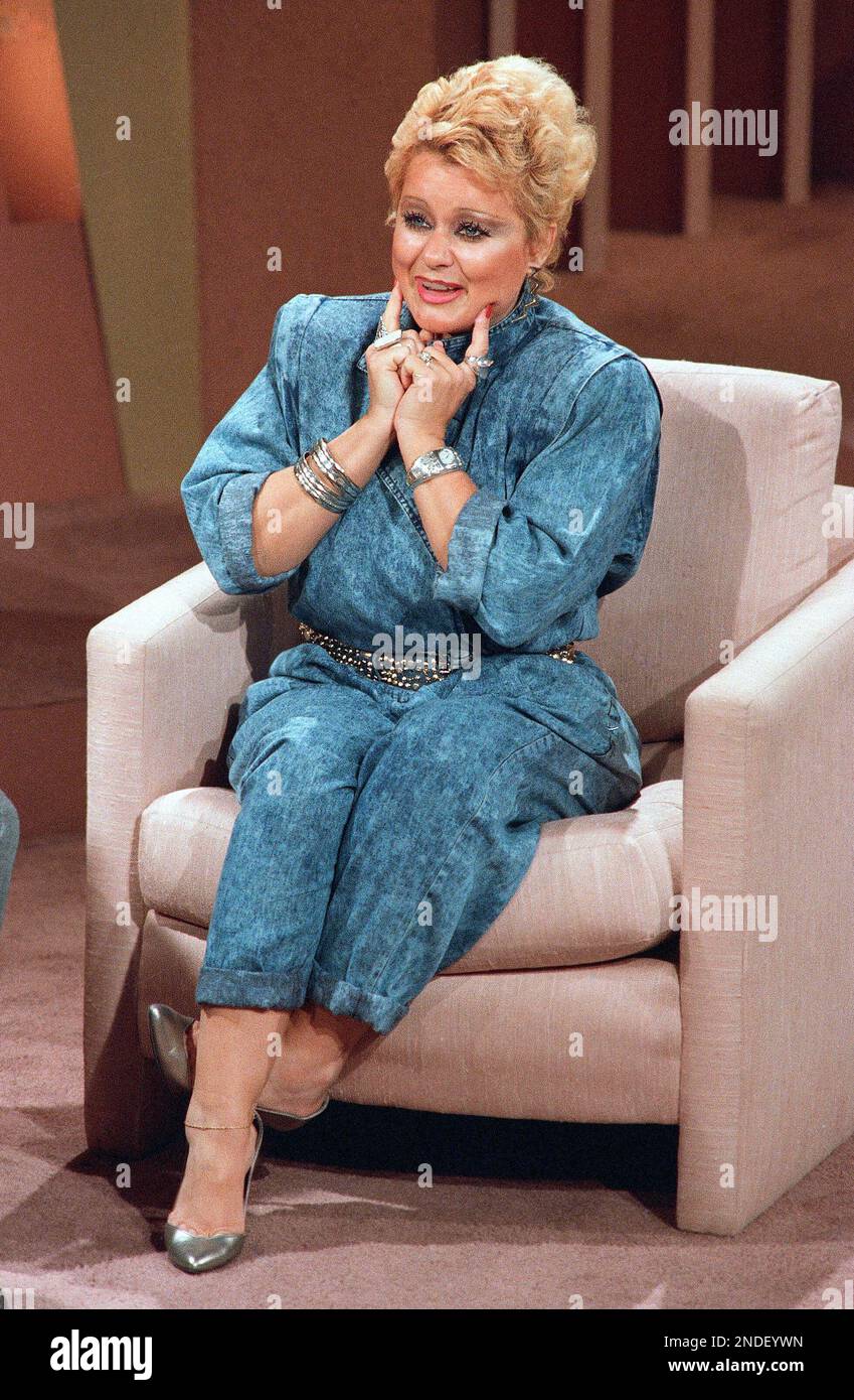 Tammy Faye Bakker, wife of former PTL evangelist Jim Bakker, appears on ...