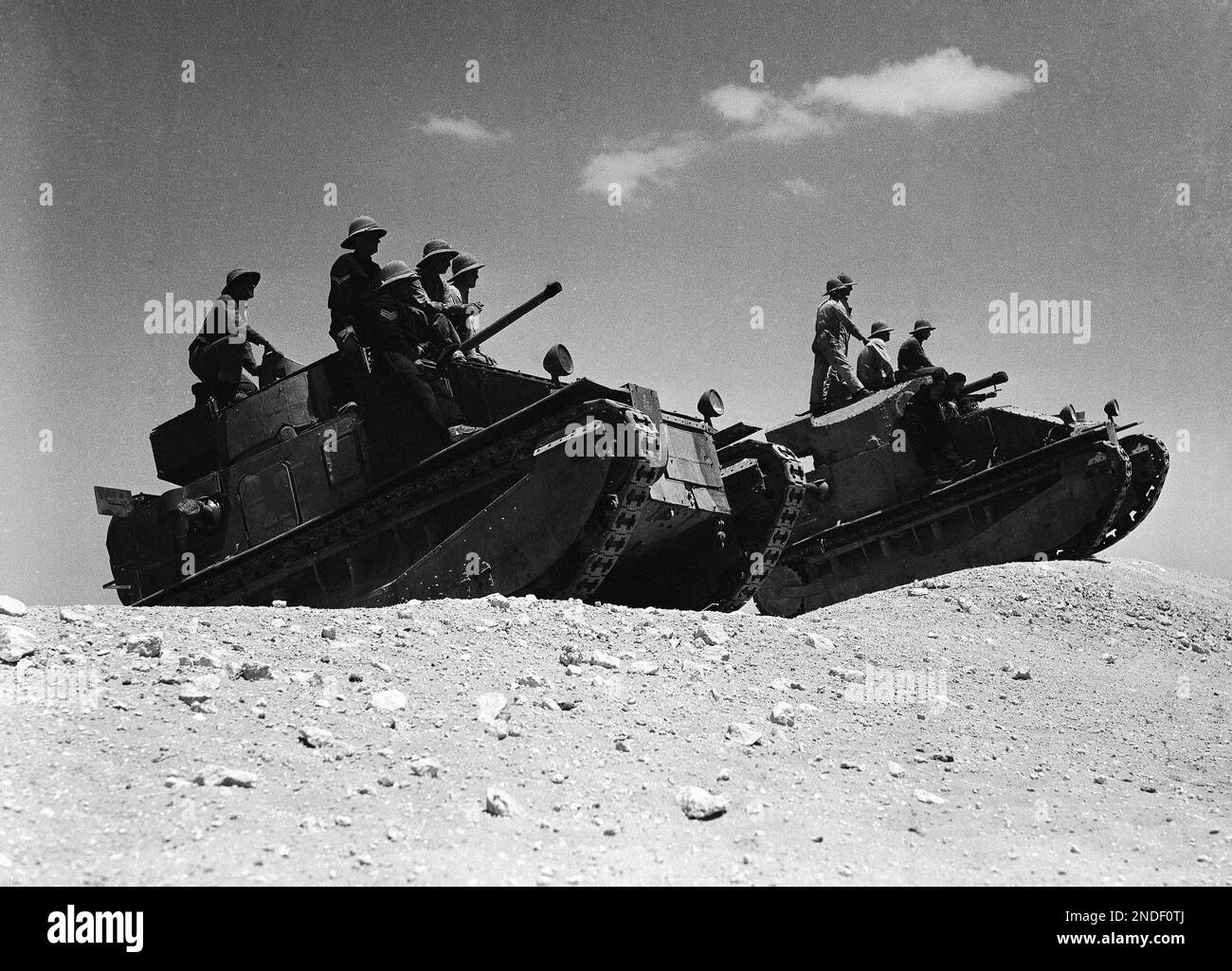 The 6th Battalions of the Royal Tank Corps carrying out manoeuvres in ...