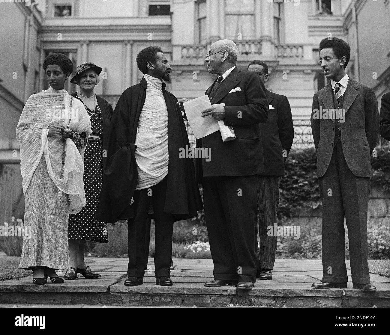 Princess Tsahia, Princess Tsehai Haile Selassie, left, with her father ...