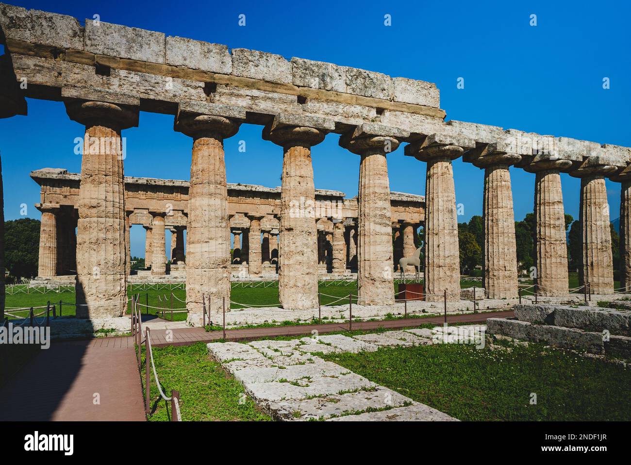 First temple of Hera in Paestum, Italy Stock Photo - Alamy