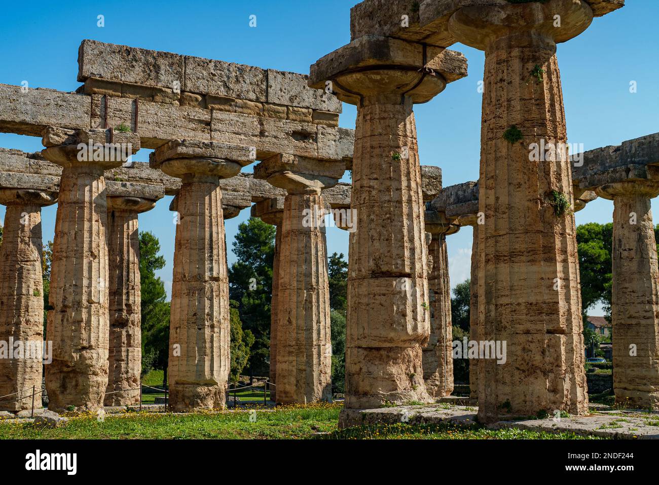 First temple of Hera in Paestum, Italy Stock Photo - Alamy