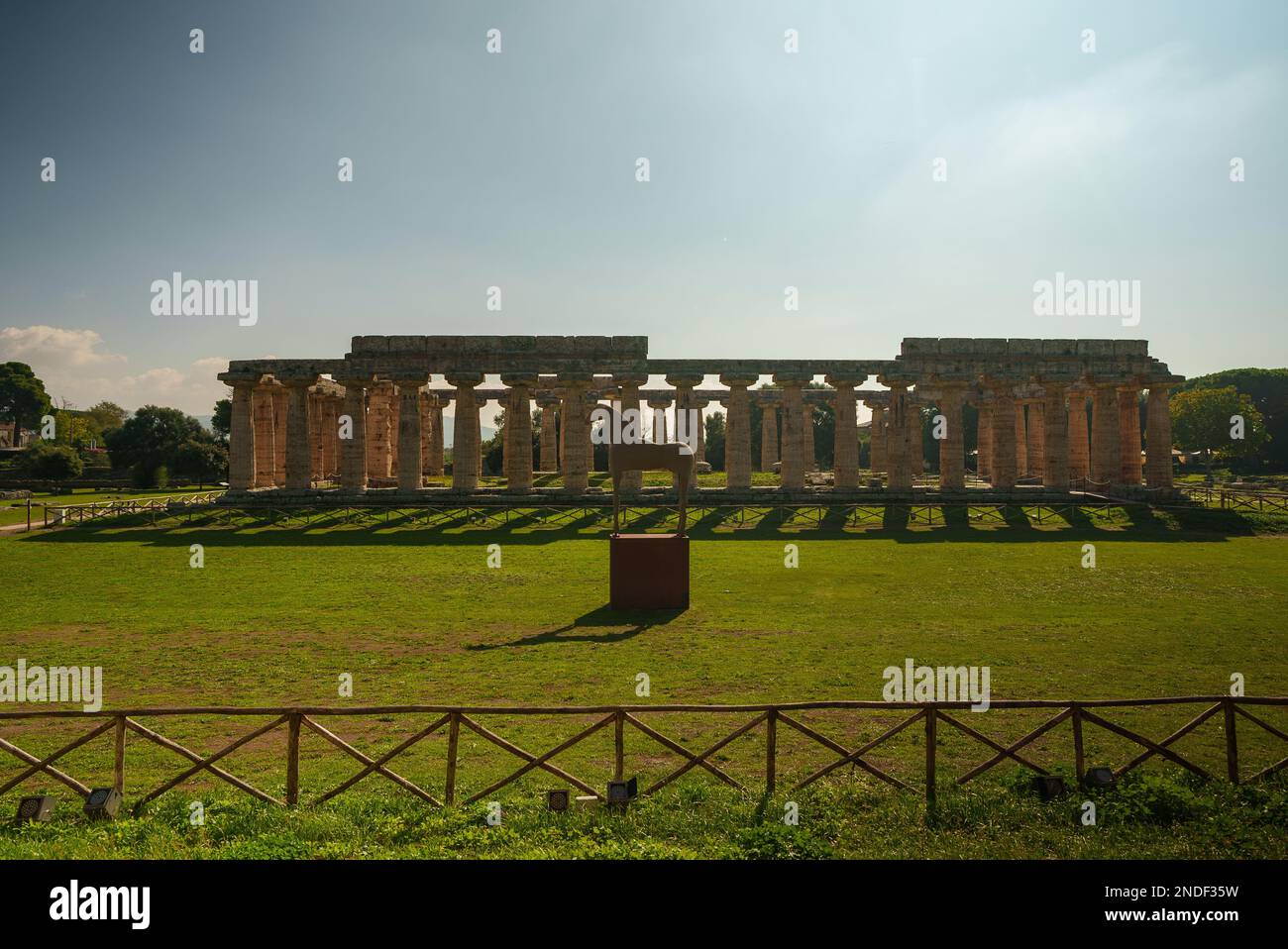 First temple of Hera in Paestum, Italy Stock Photo - Alamy
