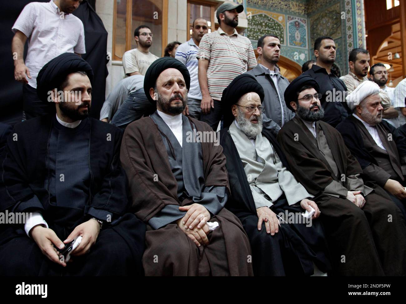 From left, Sayed Jaafar Fadalallah, and Sayed Ali Fadlallah, sons of ...