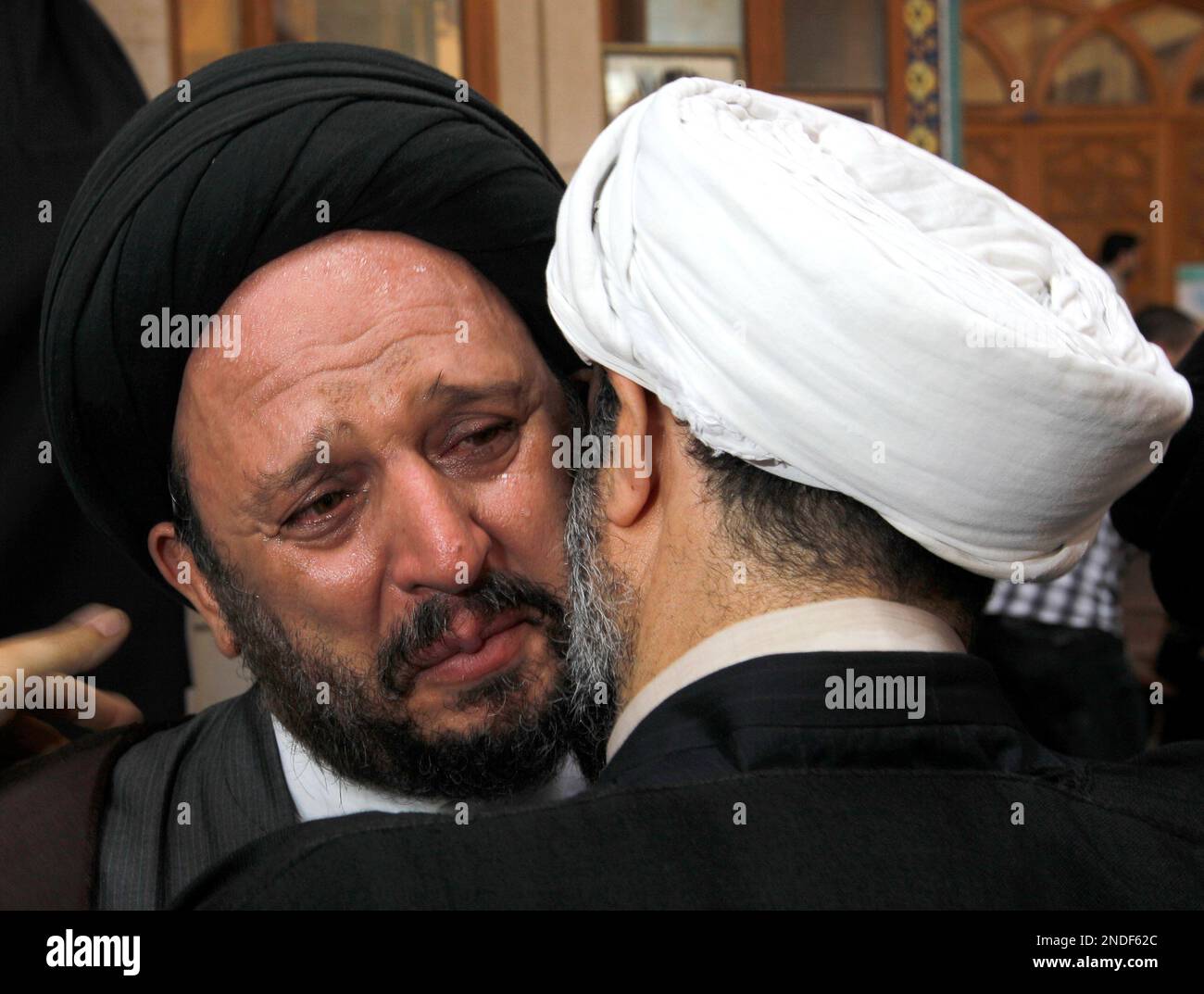 Sayed Ali Fdalallah, left, the son of Lebanon's top Shiite cleric Grand ...
