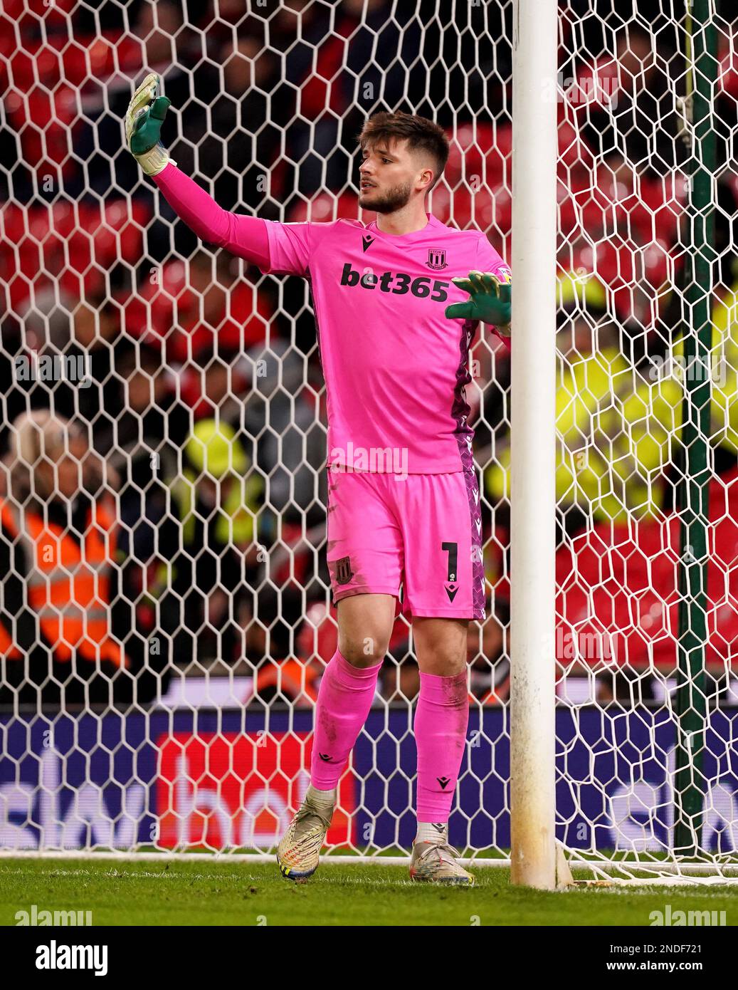 Stoke City goalkeeper Matija Sarkic during the Sky Bet Championship ...
