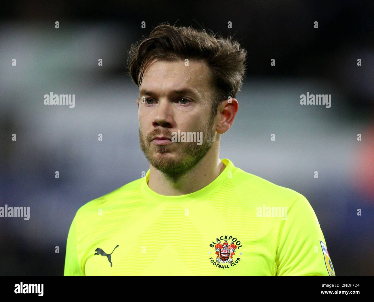Blackpool goalkeeper Chris Maxwell during the Sky Bet Championship ...