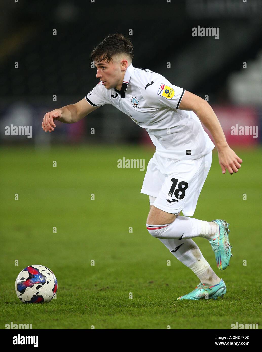 Swansea City's Luke Cundle during the Sky Bet Championship match at the ...