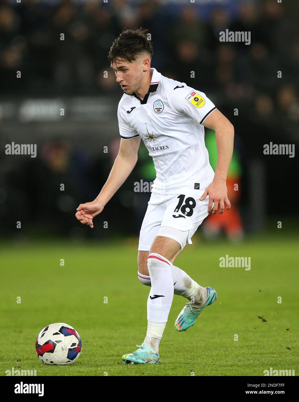 Swansea City's Luke Cundle during the Sky Bet Championship match at the ...