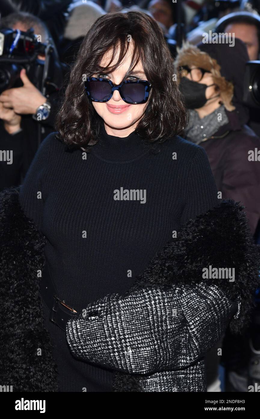 French actress Isabelle Adjani attends the Michael Kors Collection FW23 ...
