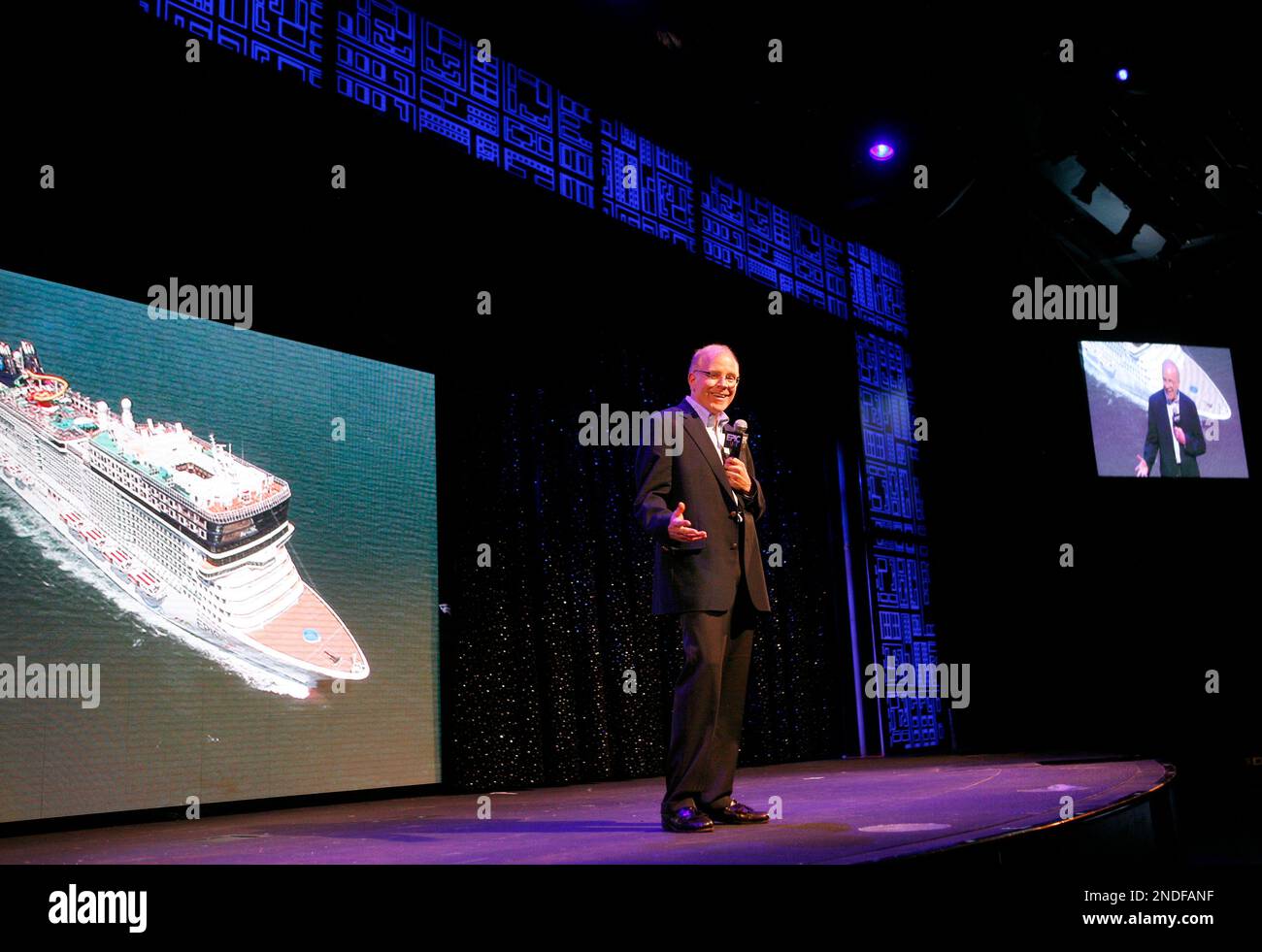 Norwegian Cruise Line CEO Kevin Sheehan celebrates the launch of ...