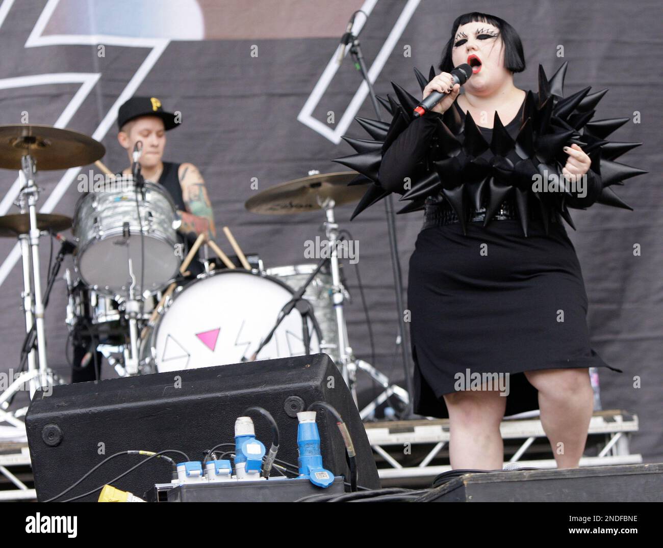 U.S. singer Beth Ditto of The Gossip performs onstage at the Wireless ...