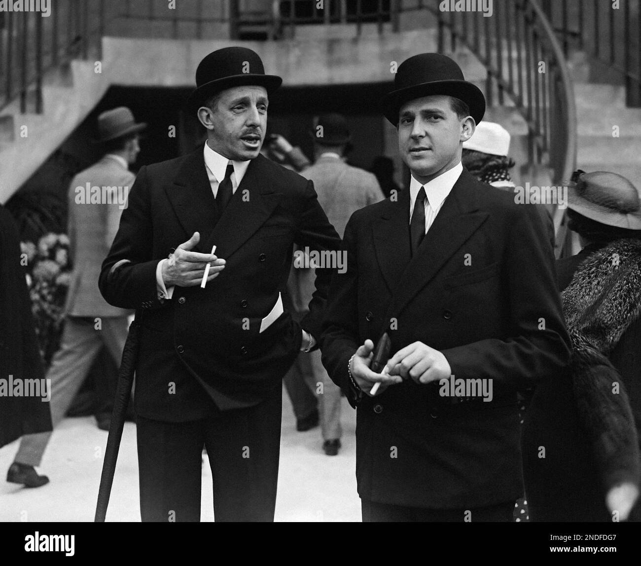 Spain's ex King Alfonso XIII with his son Prince Juan, Infant Juan who ...