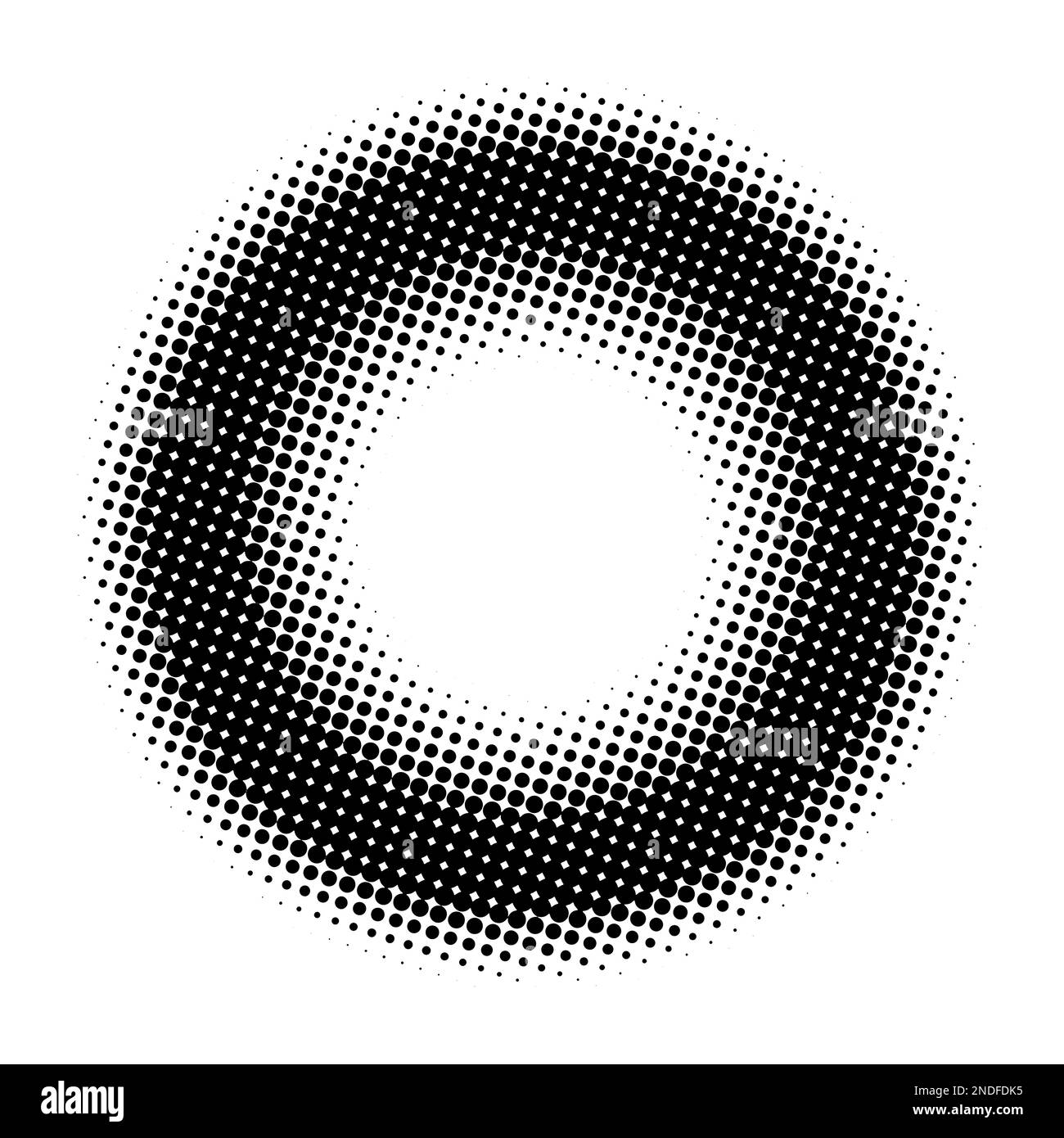 Halftone circle in pop art style for print and design. Vector ...