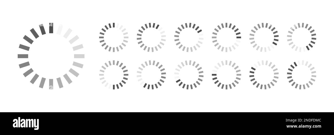 Circular Loading Buffering Icons Vector Stock Vector Image & Art - Alamy