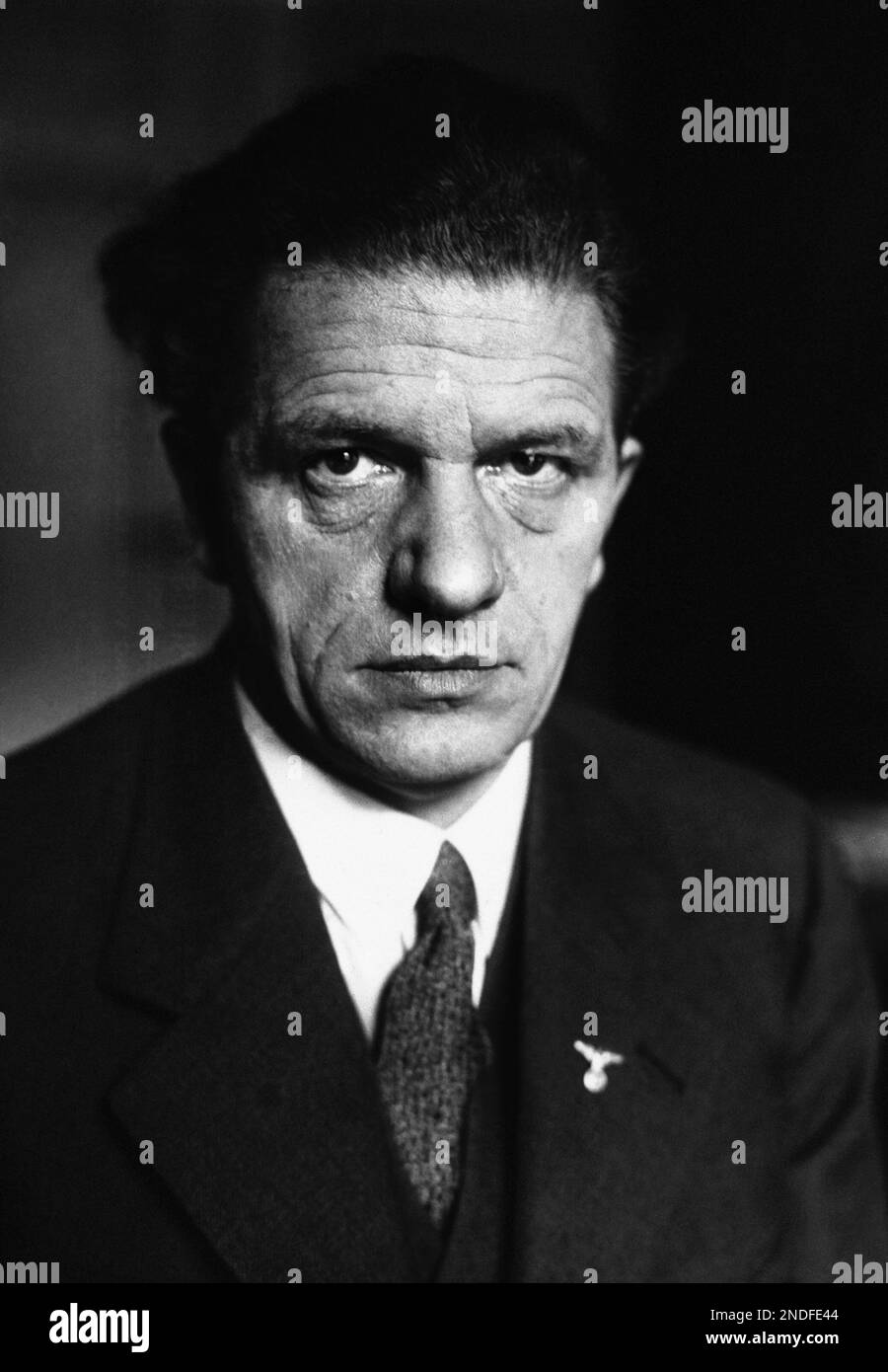 Hanns Johst, National Socialist writer, and director of the state ...