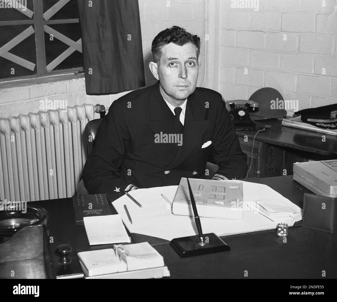 Commander Harry C. Butcher of Washington, D.C., close friend to General ...