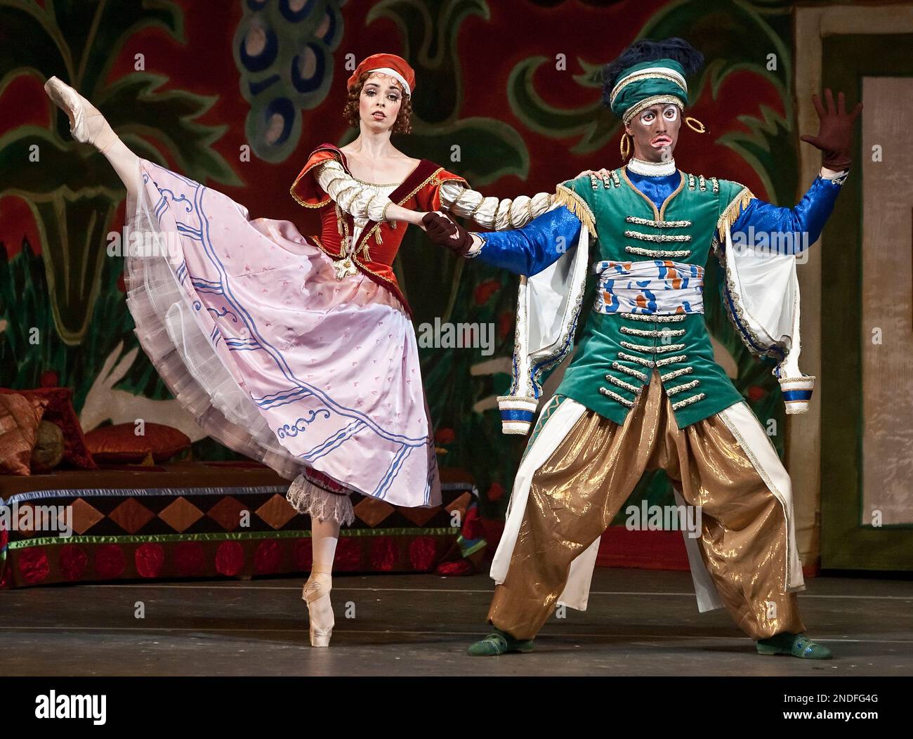 Ballet dancers, Anastasia Stashkevich, left, as Ballerina and Denis ...