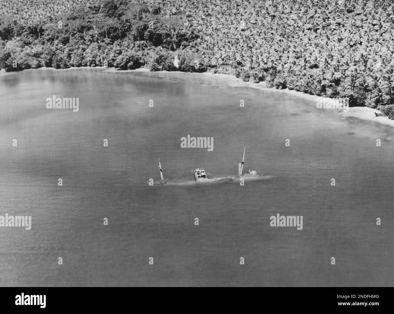 All is quiet once again at Lorengau Bay on Manus Island in the ...