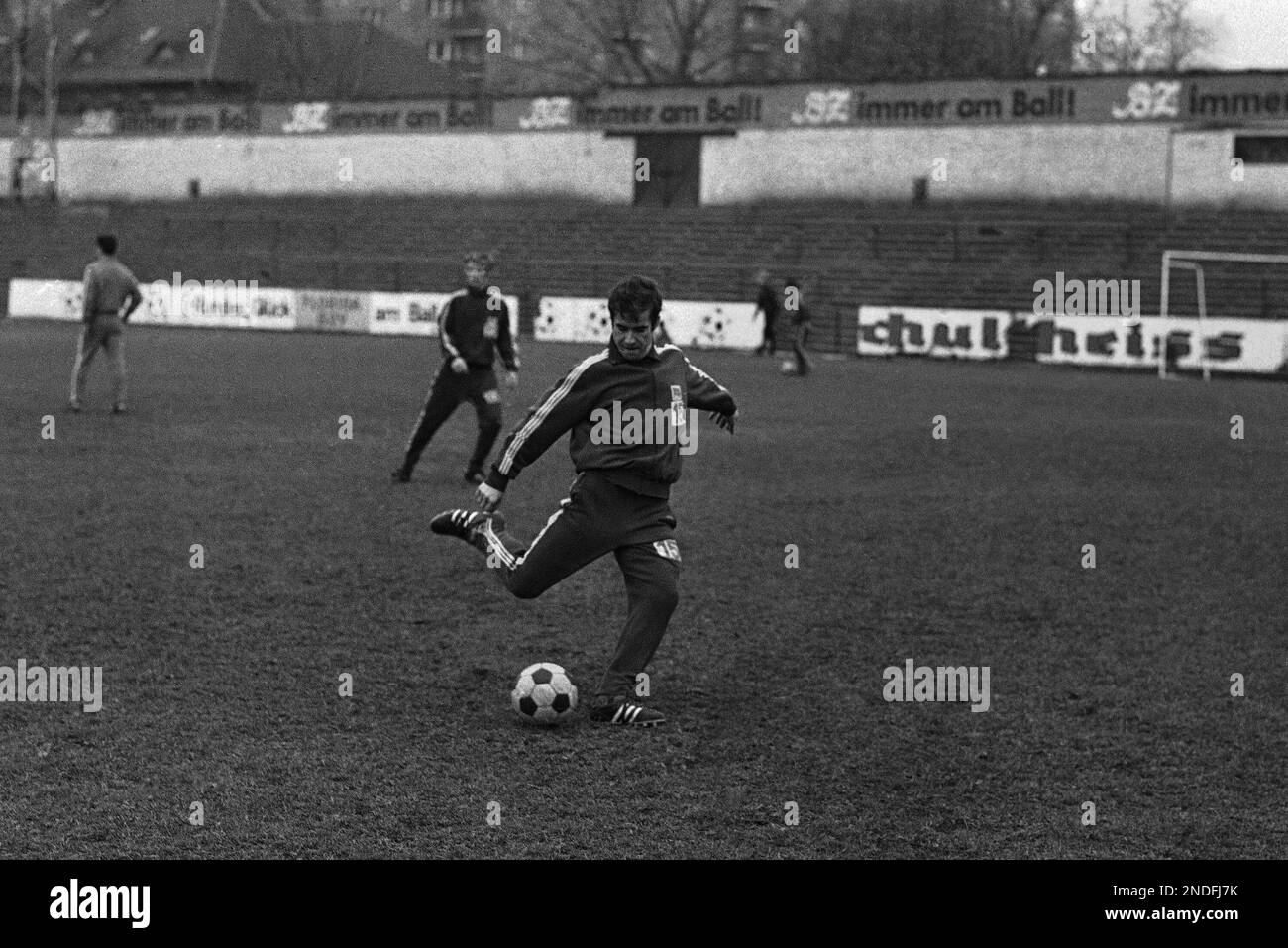 Bernd Patzke, full back of Herta BSC soccer team of West Germany and of ...