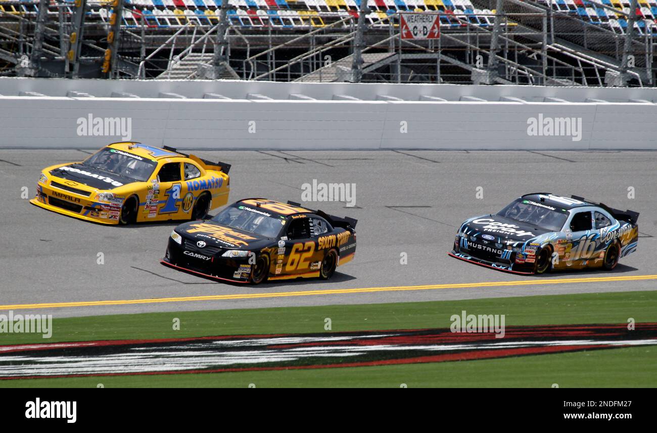 Drivers Ryan Newman (1) in a Chevrolet Impala, Bredan Gaughan (62) in a ...