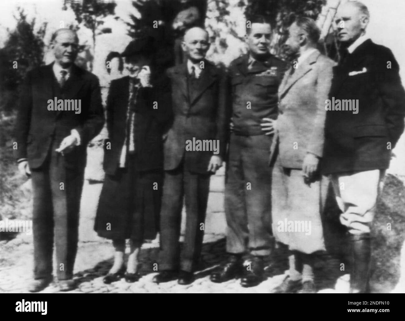 French leaders prior to the German invasion of 1940 are shown following ...