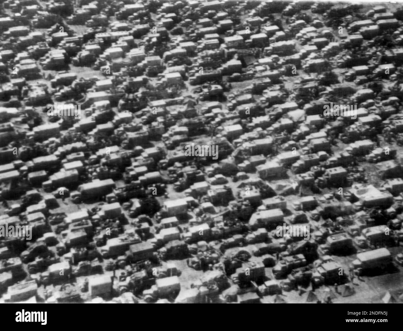 This huge fleet of German motorized equipment was turned over to the ...