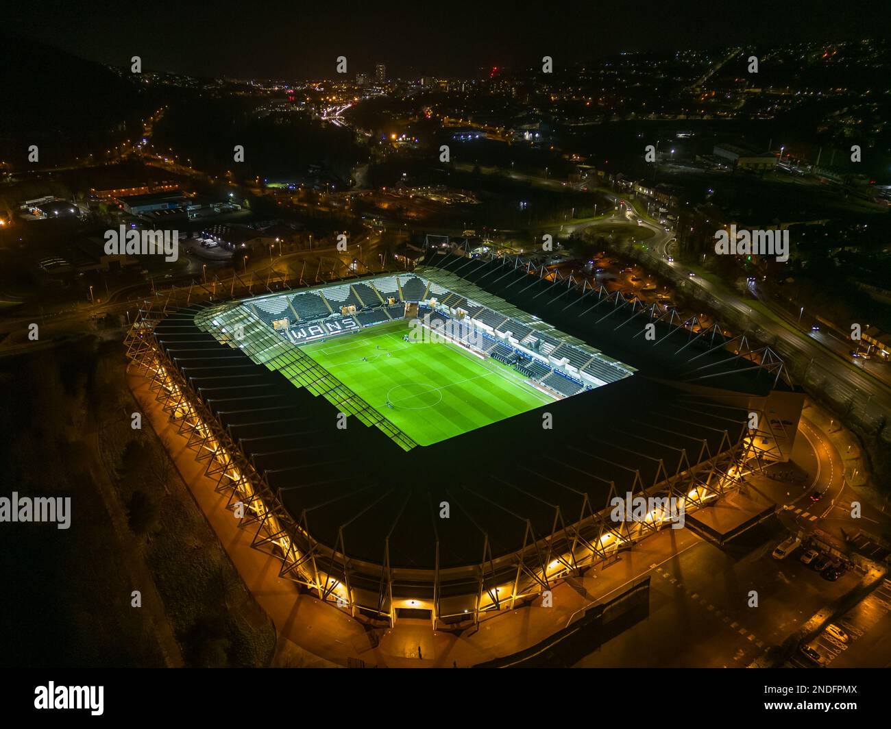 Aerial view of blackpool football stadium hi-res stock photography and ...
