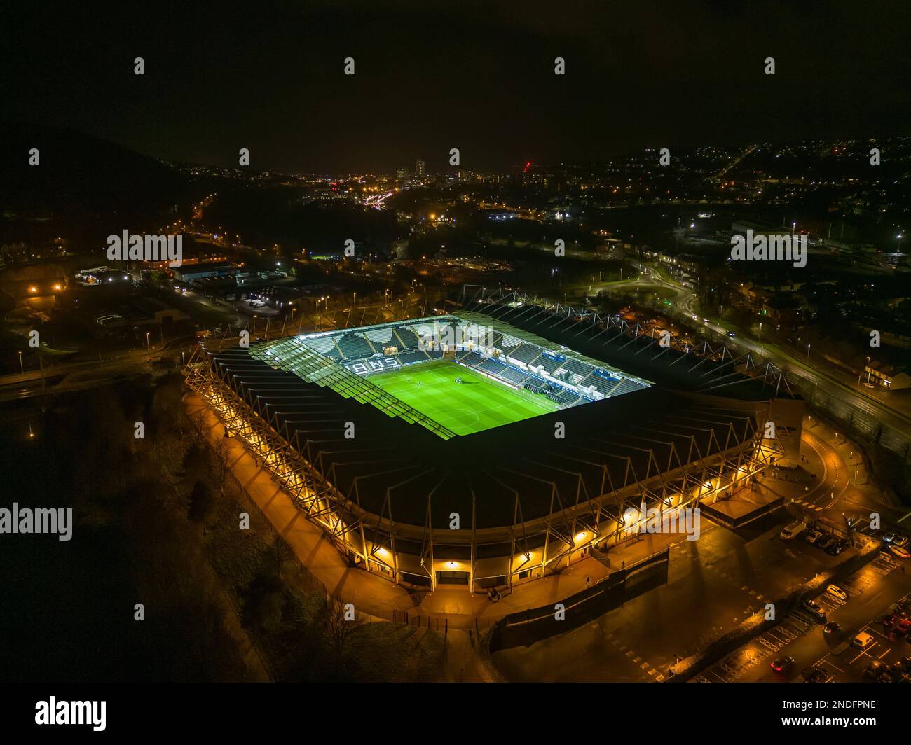 Aerial view of blackpool football stadium hi-res stock photography and ...
